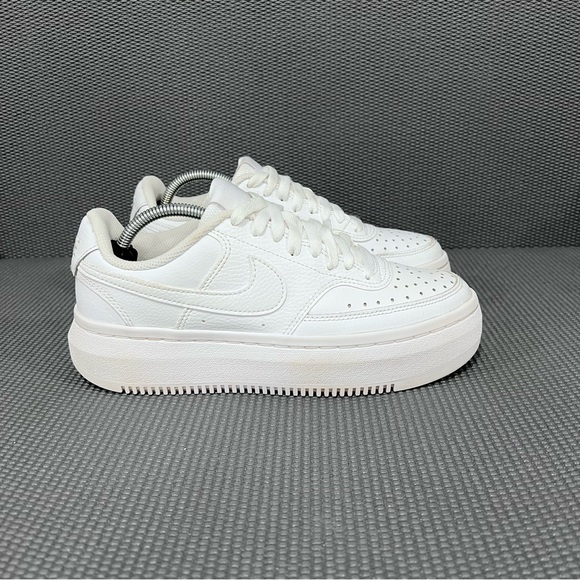 Nike | Shoes | Nike Court Vision Alta Womens Platform White Leather ...